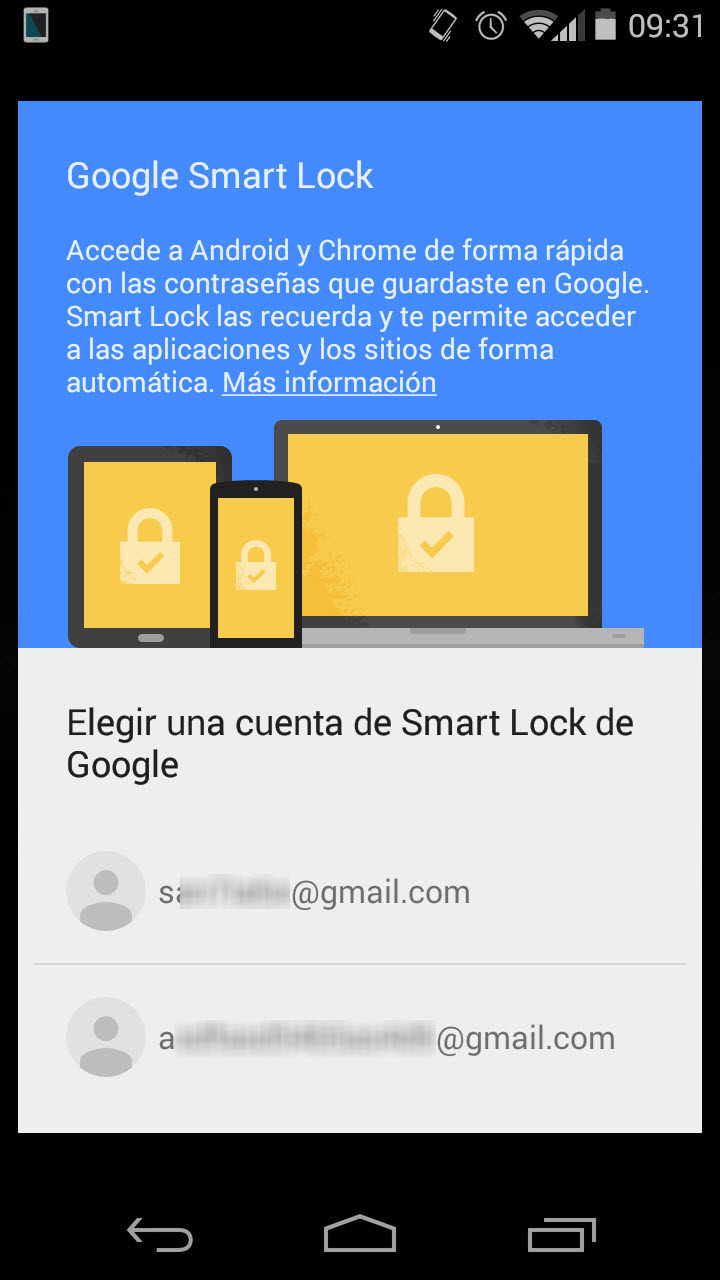 Google Smart Lock, o cómo se guardan las contraseñas de APPS Android