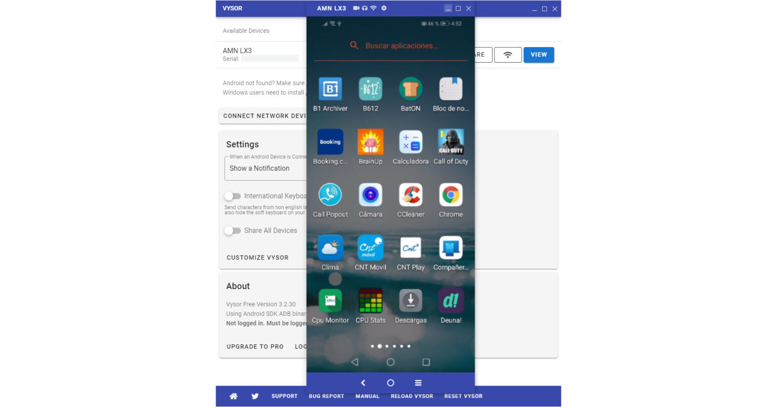 Vysor: Controlar Android desde PC por USB | Cómo configurar, usar