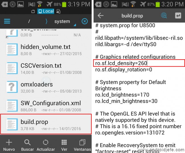 Cambiar el DPI en Android (desde PC, con sin root)