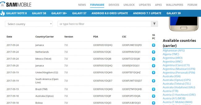 10 páginas descargar firmware Samsung o Android (ROM) • Android Jefe