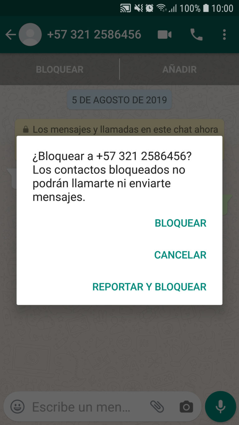 Cómo bloquear número que NO es contacto en WhatsApp (desconocidos)